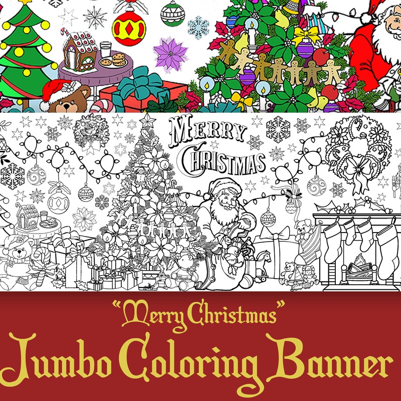 Merry Christmas Banner - Etsy