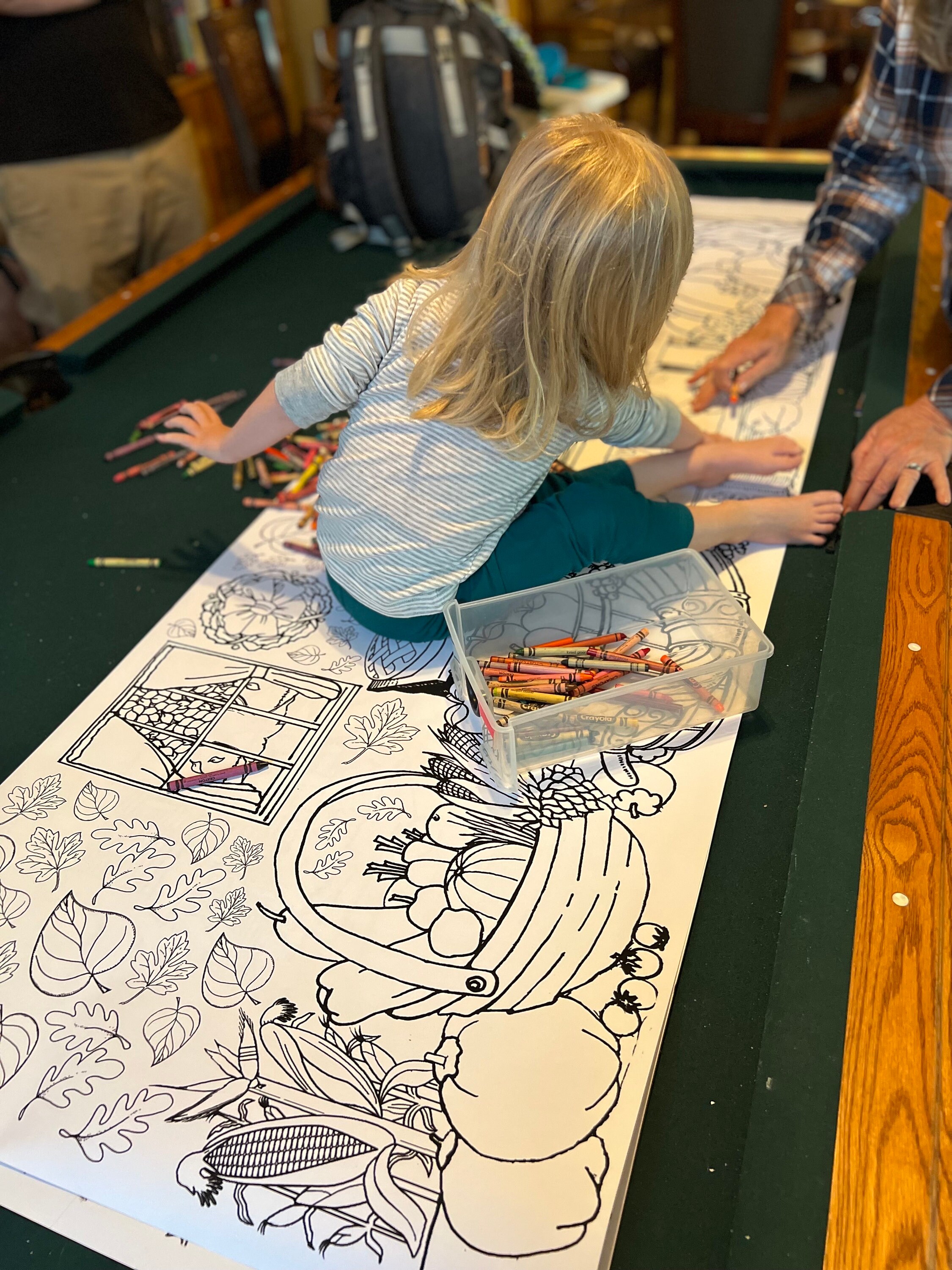 Thanksgiving Coloring Banner – Jumbo Autumn Activity, 24x72 Inches - Etsy