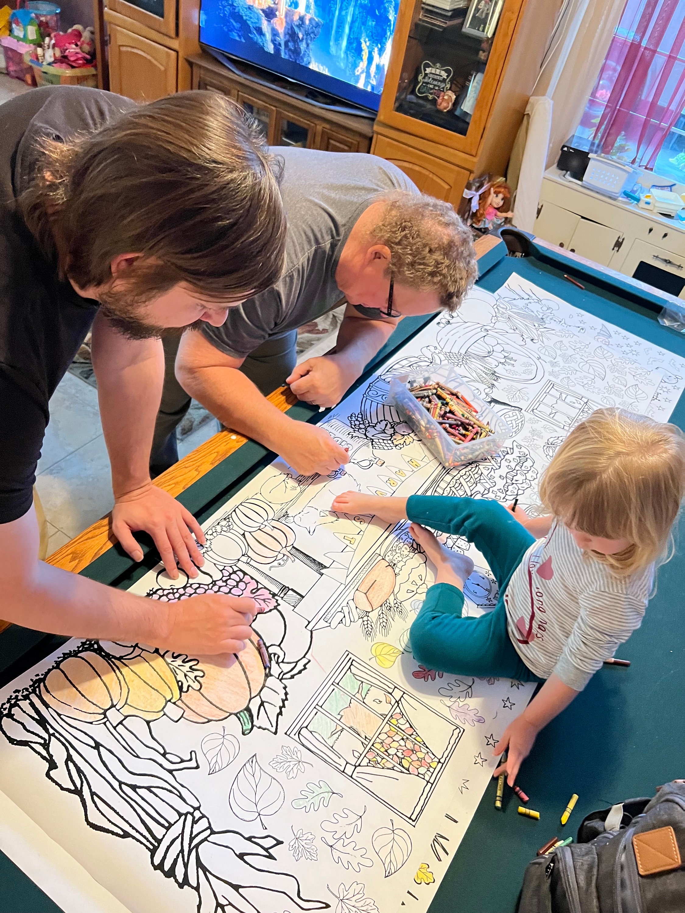 Thanksgiving Coloring Banner – Jumbo Autumn Activity, 24x72 Inches - Etsy