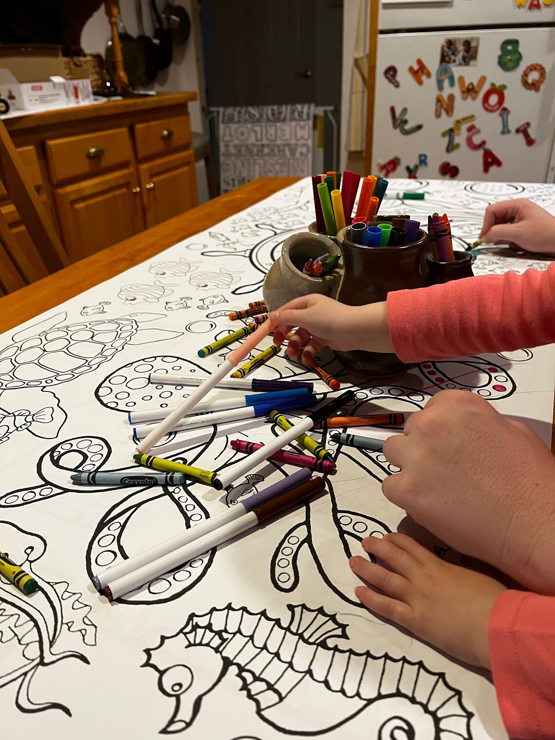 Under the Sea- Coloring Activity Banner With a Word Search, 24x72 ...