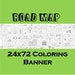 Road Map Coloring Banner Race Car Table Runner Neighborhood - Etsy