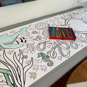 Under the Sea- Coloring Activity Banner With a Word Search, 24x72 ...
