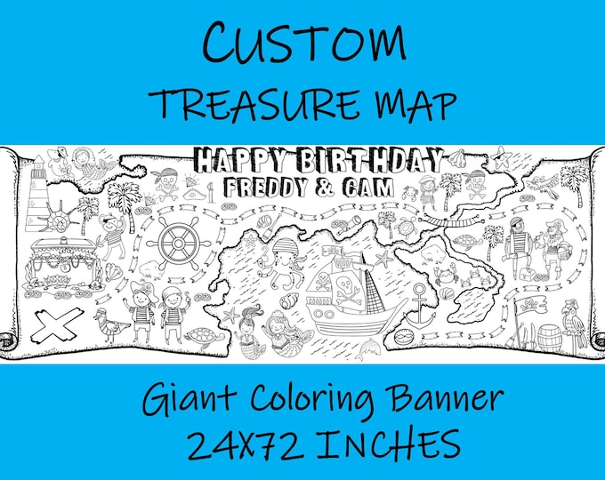 Custom Treasure Map - Etsy