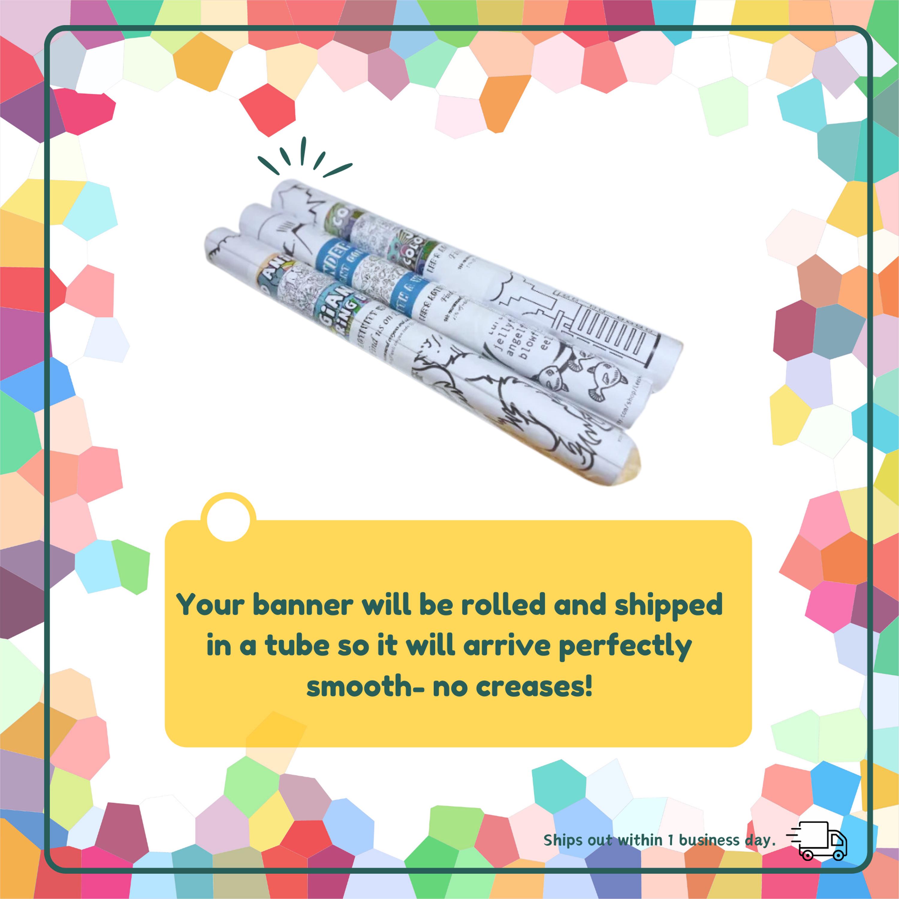 Dinosaur Adventure Map- Giant Coloring Banner, Table Runner, Birthday ...