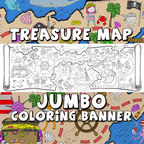 Pirate Treasure Map - Etsy