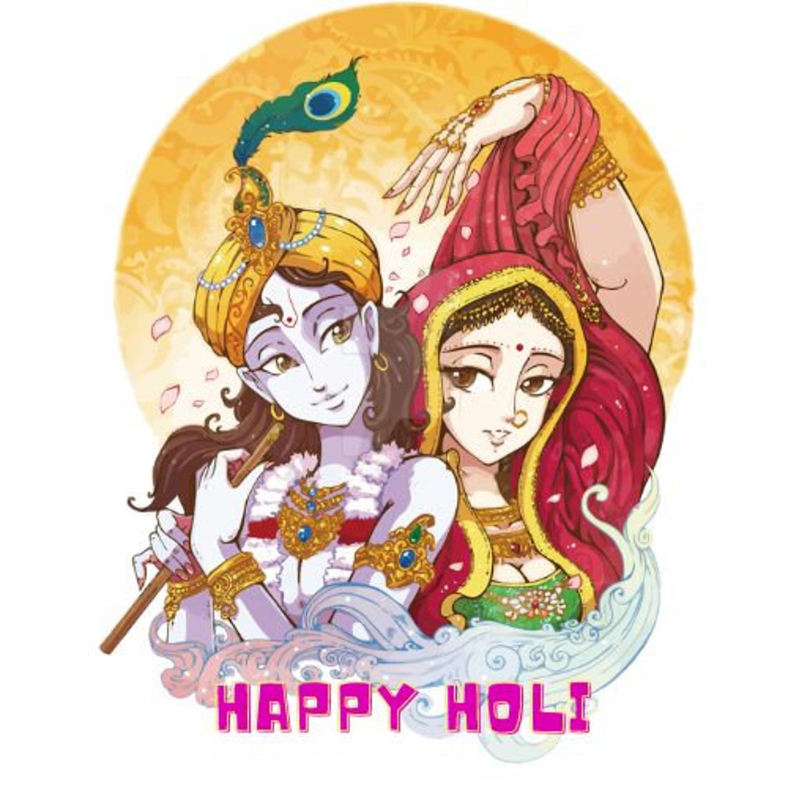 Holi SVG, SVG, Happy Holi Svg, Holi Svg, Png, Files for Cricut, Pdf Dxf ...