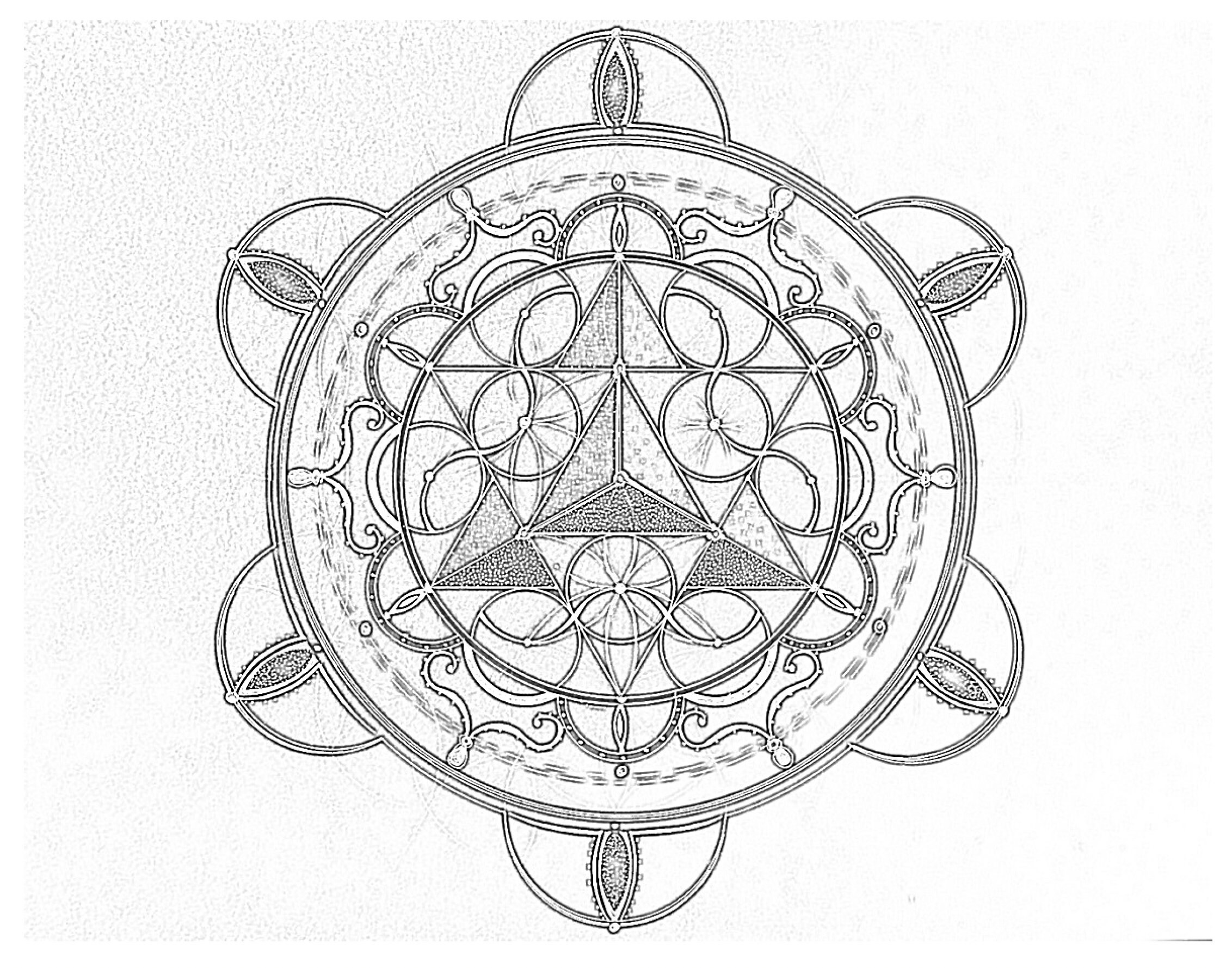 Sacred Geometry Visionary Art Coloring Book- Digital Download - Etsy