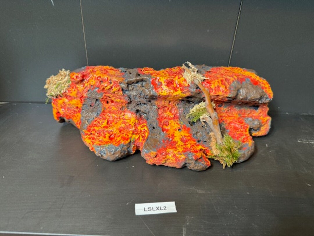Limited Edition Xtra Large Lava Magnetic Rock Ledge for Terrariums and ...