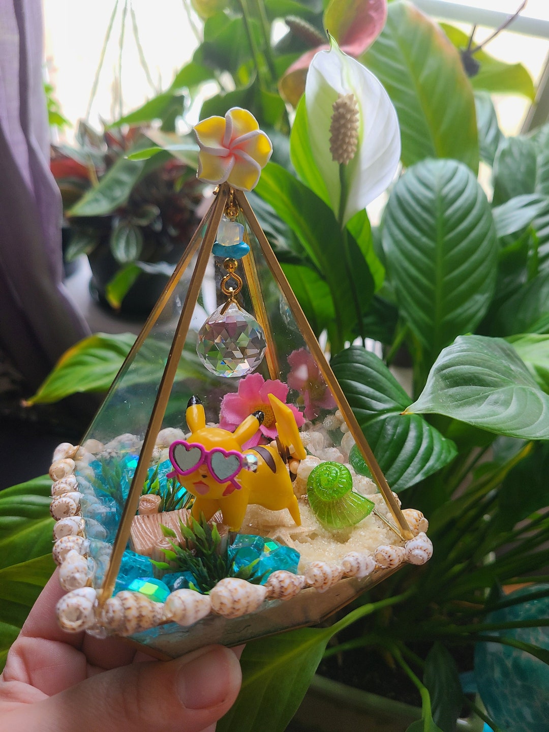 Elegant Golden Pokemon Stylish Pikachu Terrarium - Etsy