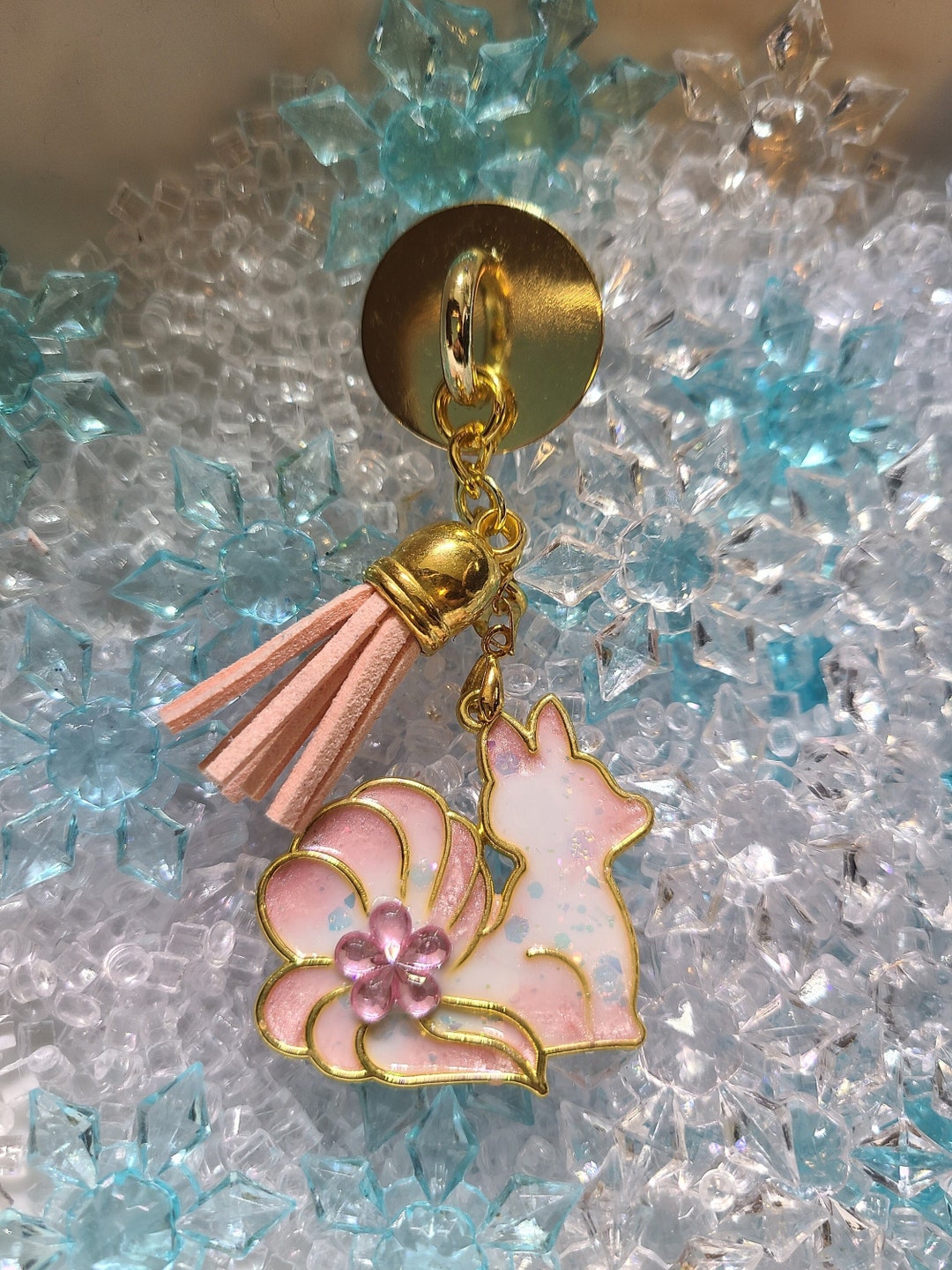 Super Cute Kawaii Kitsune Fox Cell Phone Charm - Etsy