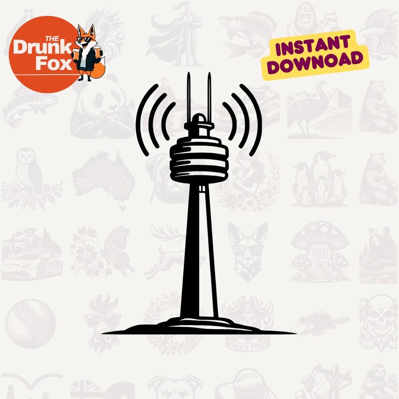 Radio Tower Svg - Etsy