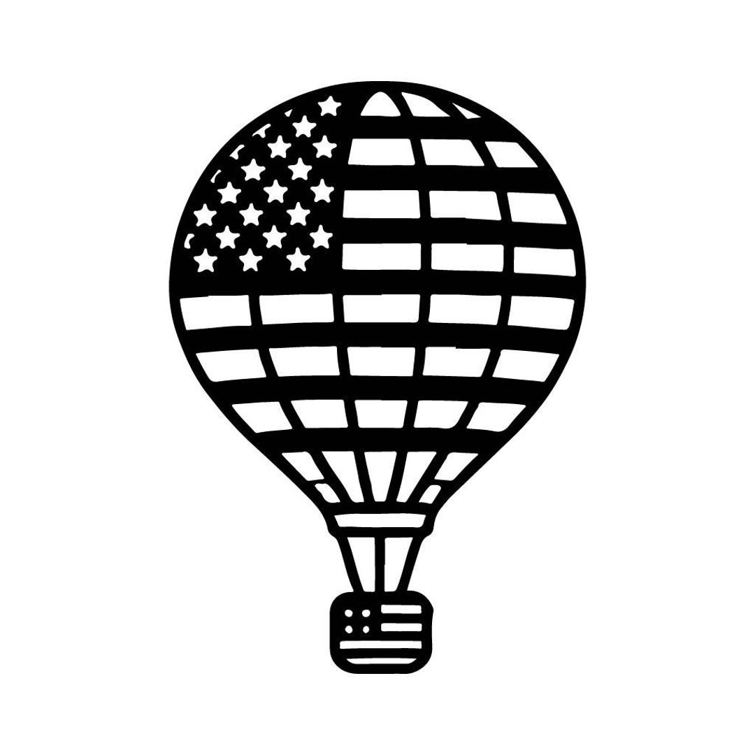 Air Ballon SVG Black and White SVG Vector File for Laser Cutting 3 - Etsy