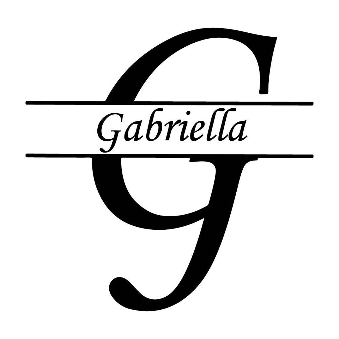Personalized Name Monogram Letter G SVG Vector File for Laser Cutting ...
