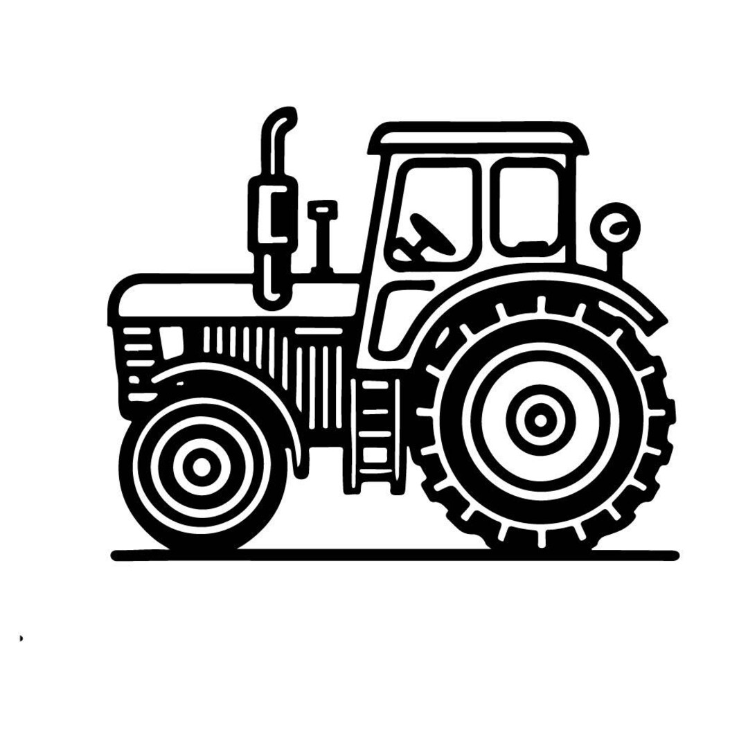 Farm Tractor SVG Vector File for Laser Cutting 1 | Perfect Crafting ...