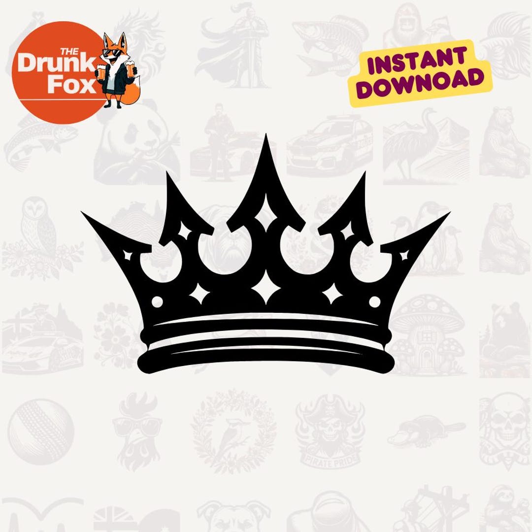 Futuristic Tech Crown SVG - Etsy