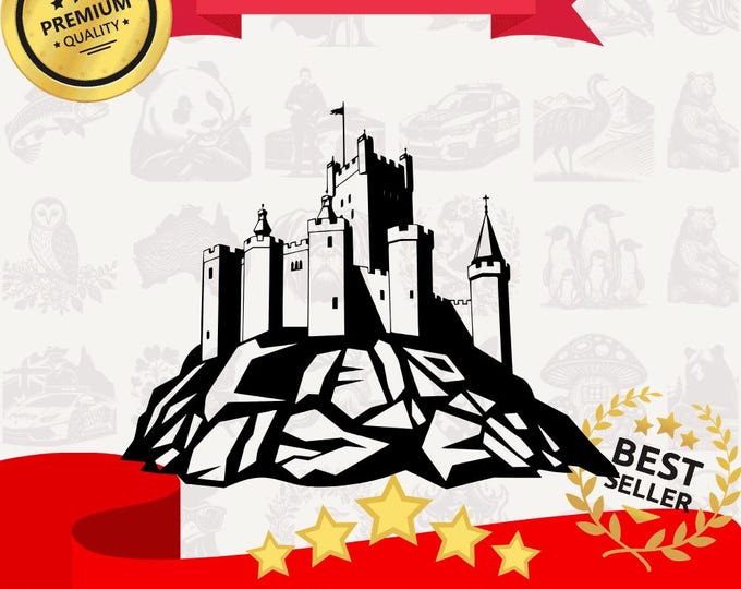 EDINBURGH CASTLE SVG, Edinburgh Castle Svg Files for Cricut, Scottish ...