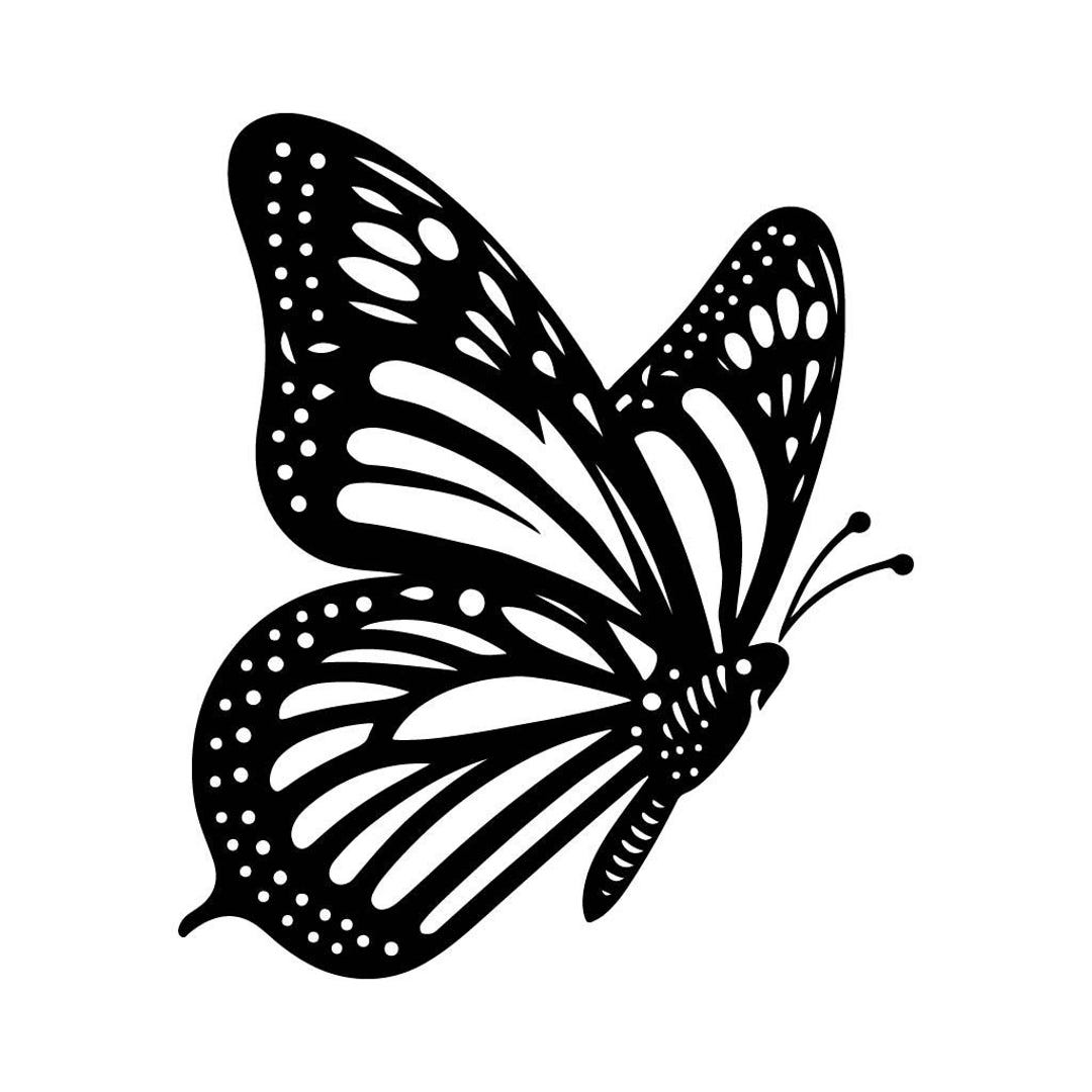 Monarch Butterfly Flying SVG 2 | Vector File for Laser Cutting ...
