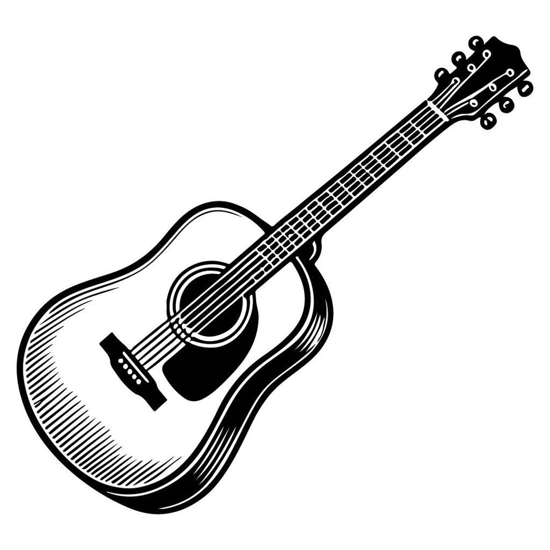 Guitar SVG Vector File for Laser Cutting 1 | Perfect Crafting Design ...
