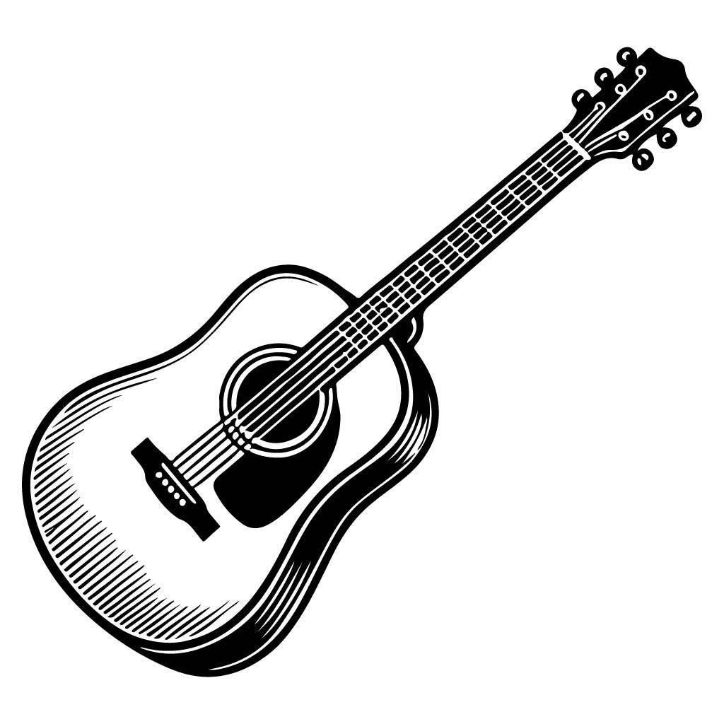 Guitar SVG Vector File for Laser Cutting 1 | Perfect Crafting Design ...