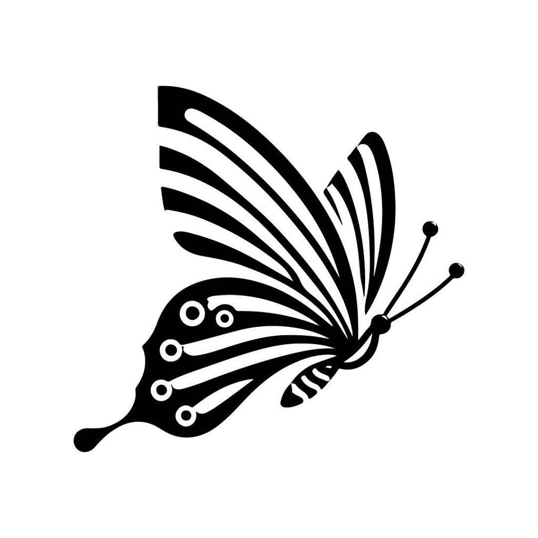 Zebra Swallowtail Butterfly Tattoo SVG 3 | Vector File for Laser ...
