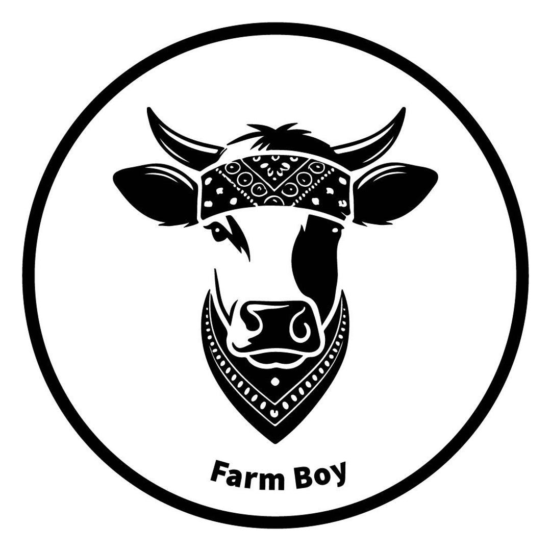 Farm Boy SVG Black and White SVG Vector File for Laser Cutting 1 - Etsy