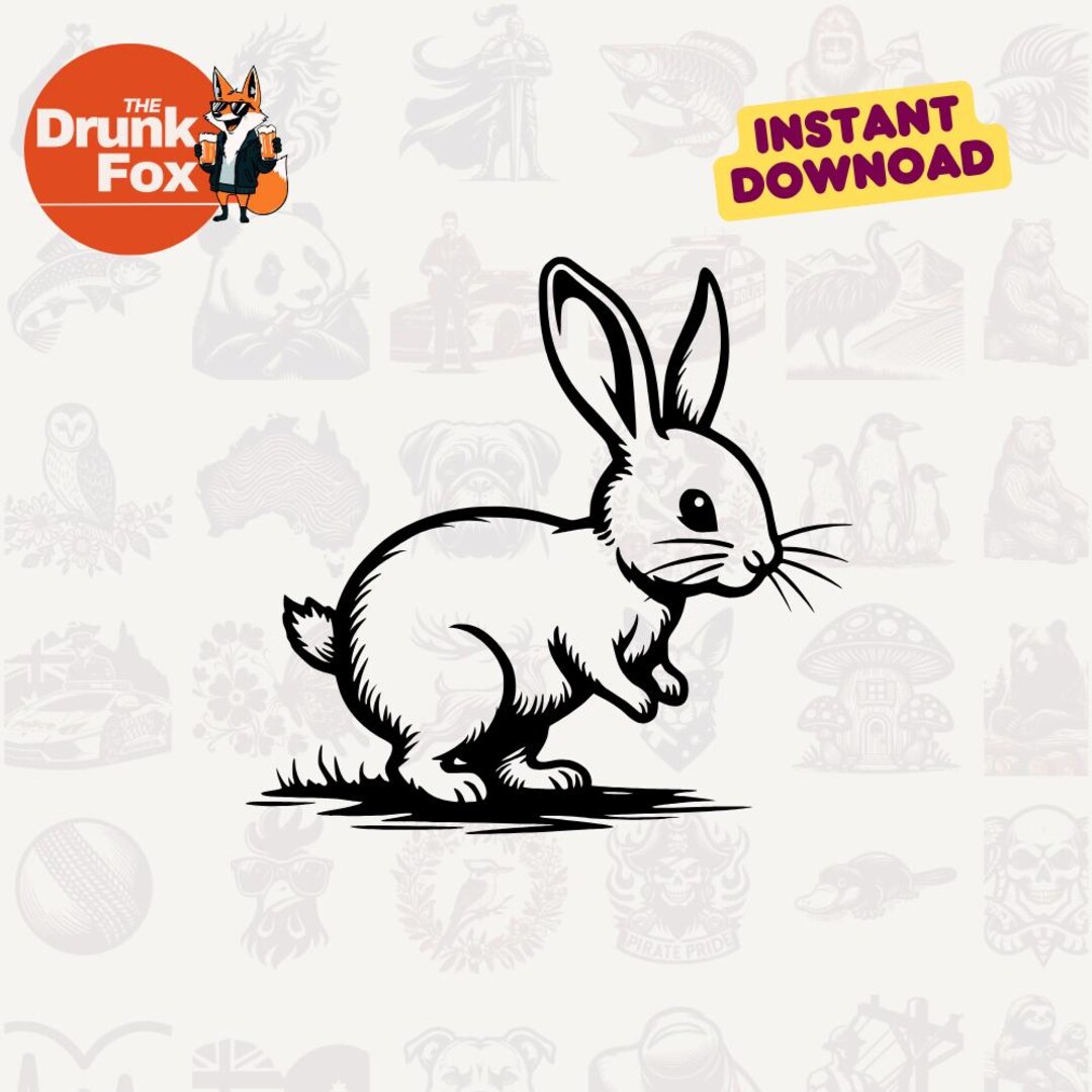 Peter Rabbit Running With Coat Tails SVG Clipart | Beatrix Potter ...