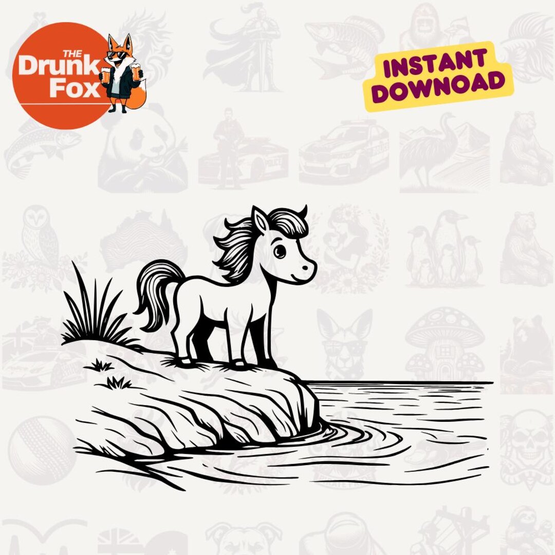 Ponyo on Cliff SVG | Ghibli Digital Design | Japanese Anime Cut File ...