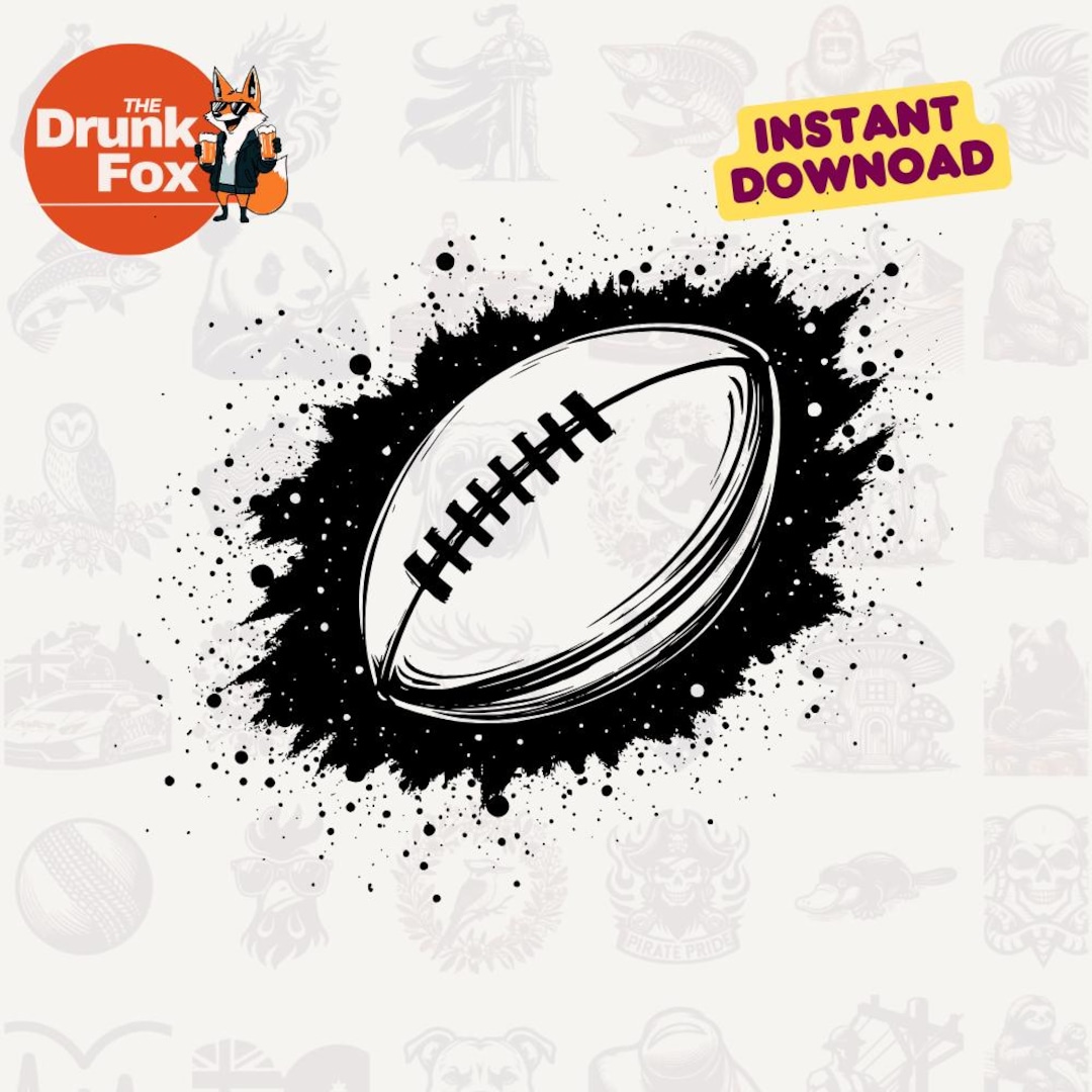 Glitter Brushstroke Football Mom SVG – Stylish NRL Ball Mom Design - Etsy