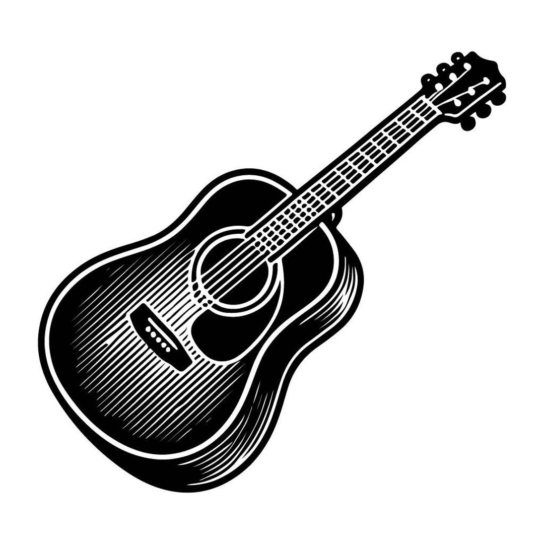 Guitar SVG Vector File for Laser Cutting 2 | Perfect Crafting Design ...