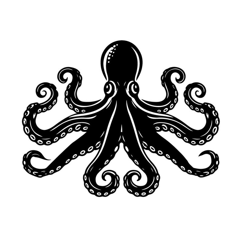 Laser Cutting Octopus SVG | Vector File for Laser Cutting, Octopus Cut ...