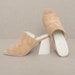 Kathleen Block Heel Mule Sandal Slides - Etsy