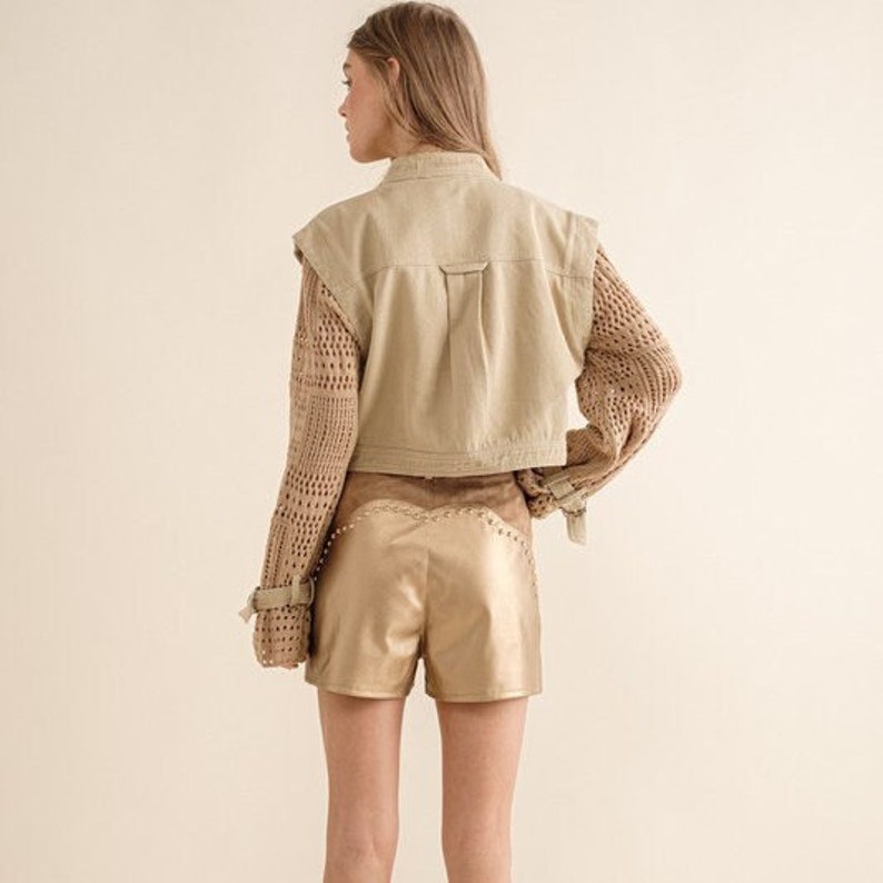 Twill Crop Crochet SLV Jacket Cropped Crochet Summer Jacket - Etsy