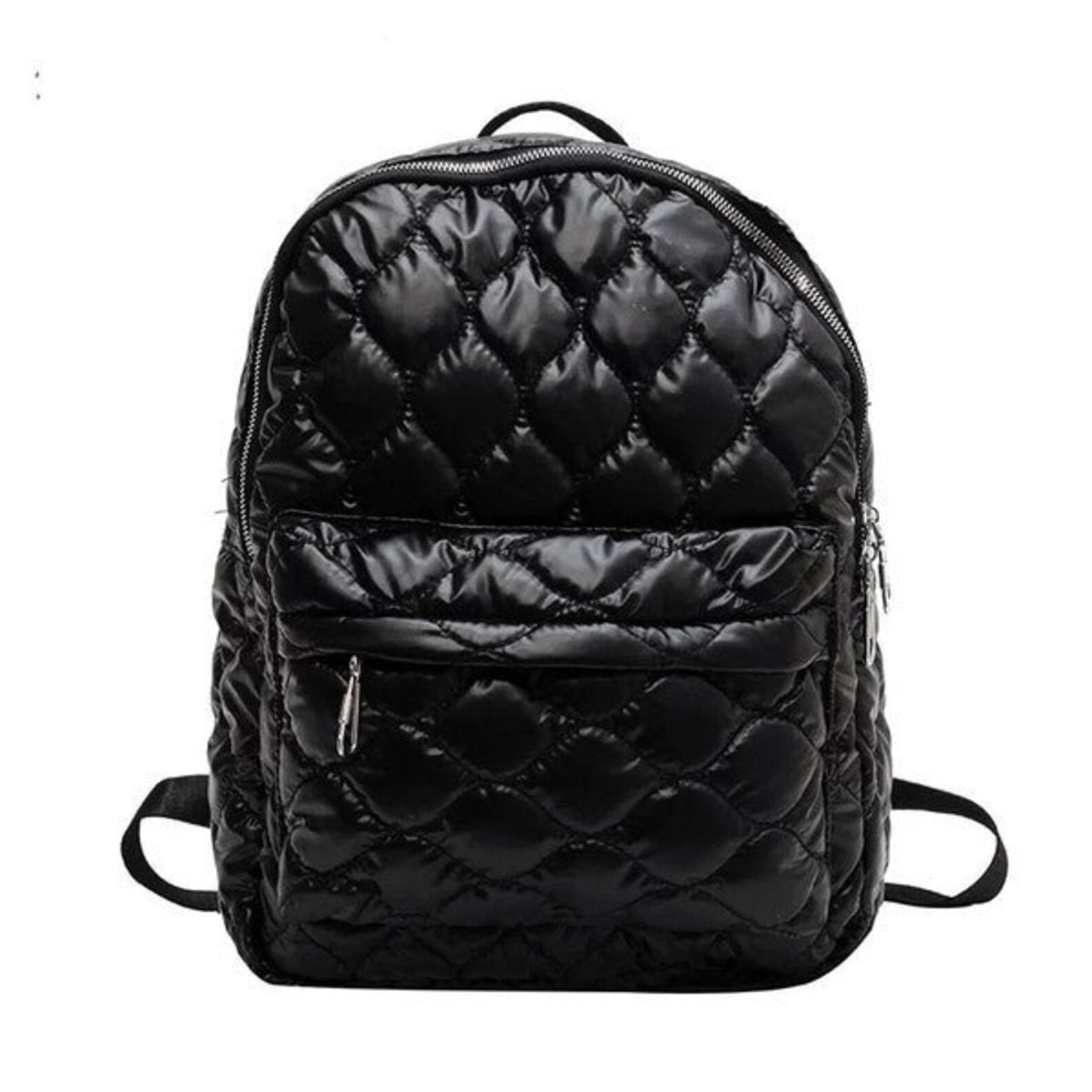 Metallic Puffer Backpack Puffer Backpack With Pockets Top Handle Puffer ...