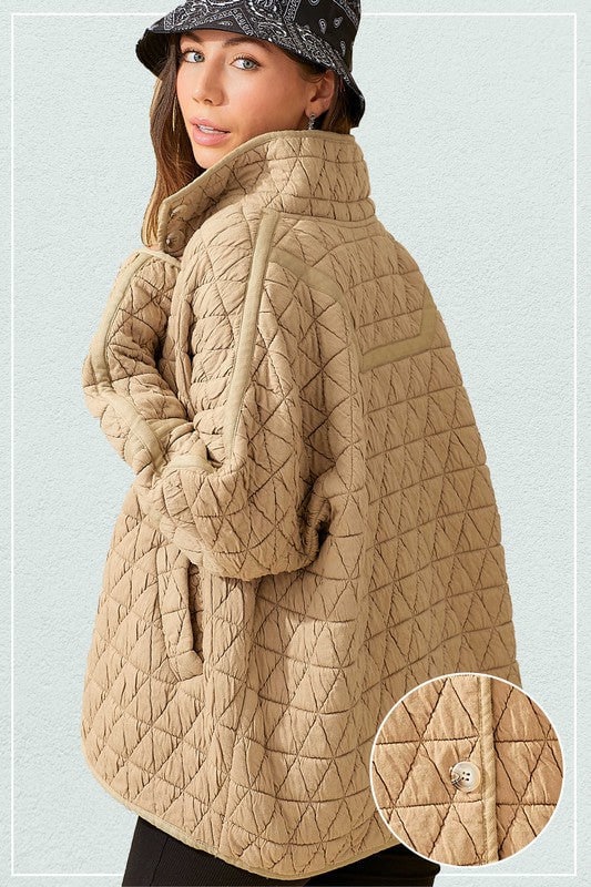 Soft Quilted Oversized Jacket Ladies Jacket Quilted Jacket - Etsy