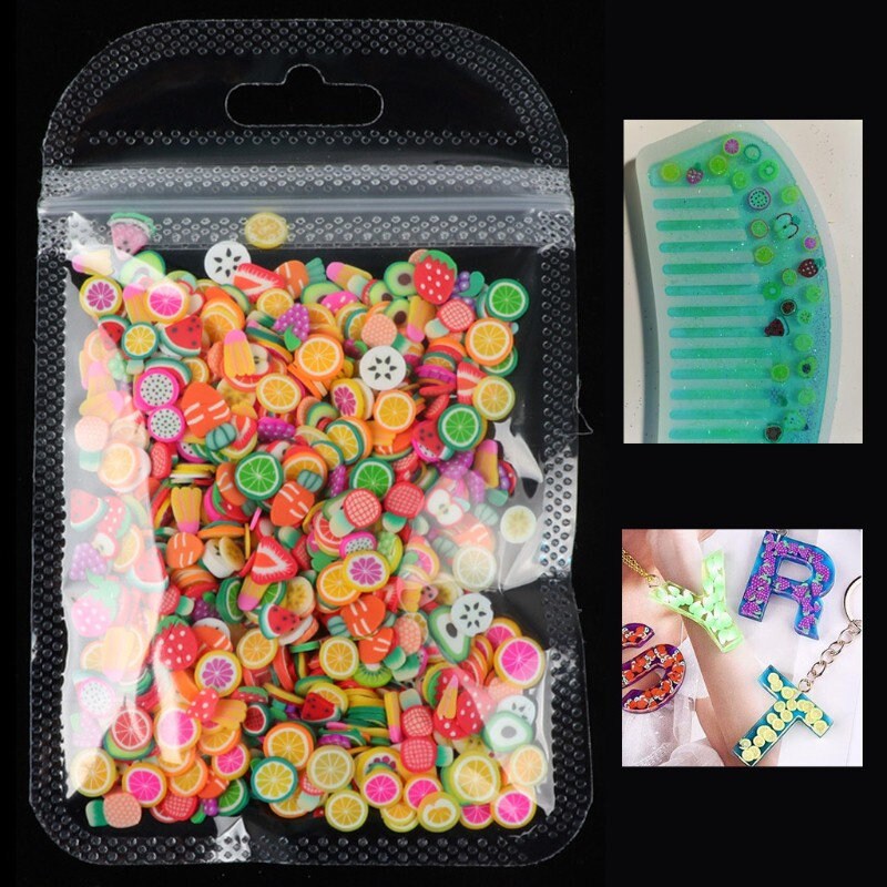 Soft Clay Resin Filling Colorful Mixed Filler for DIY Resin Jewelry ...