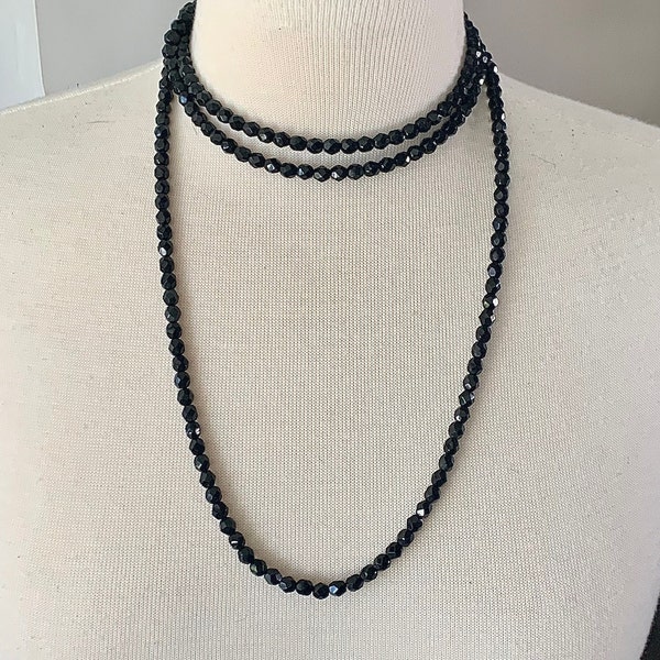 Black Bead Necklace - Shop Online - Etsy