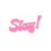 Slay! Pink Retro Sticker - Etsy