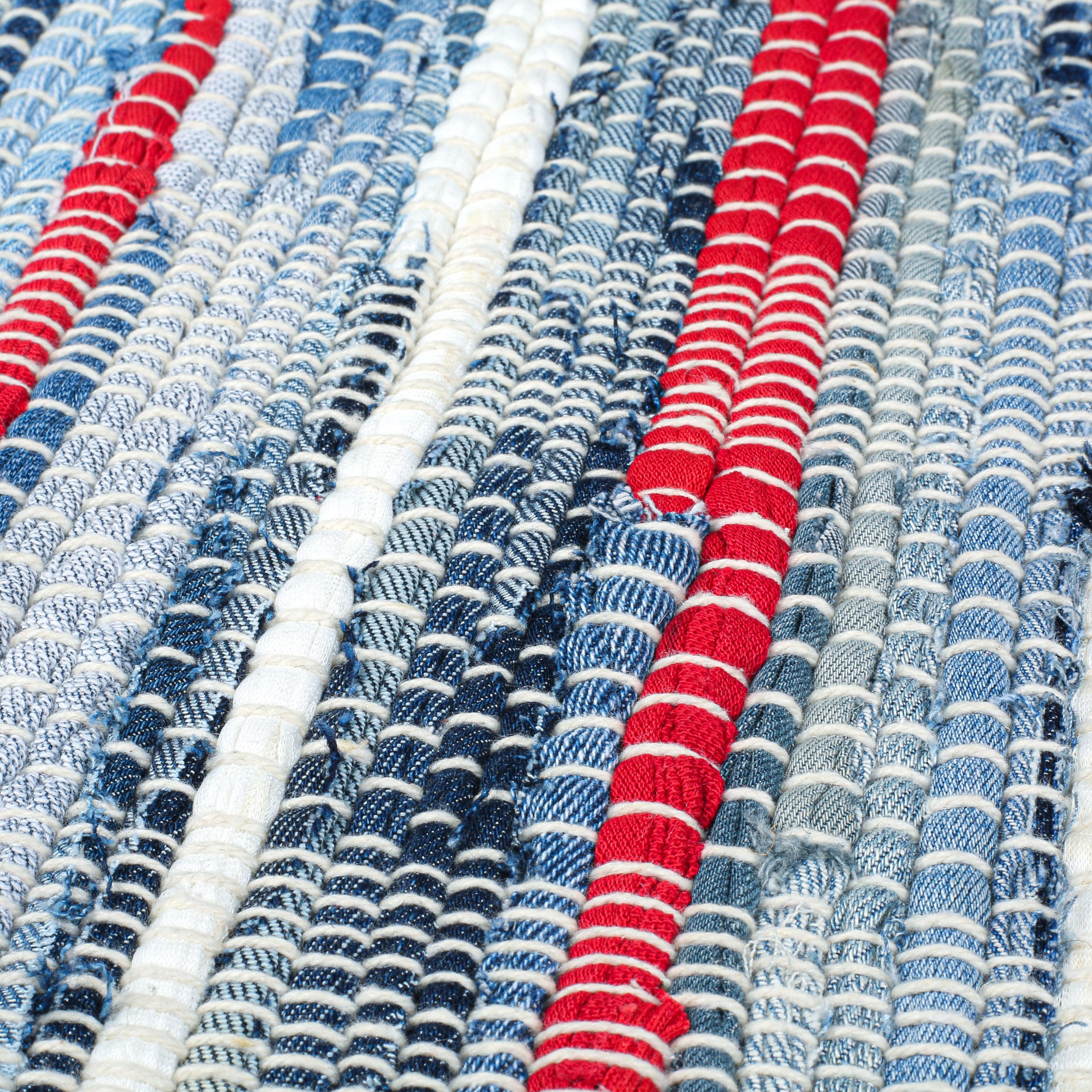 Eco Friendly Denim Placemats set of 4, Size: 14''x18''. Rustic ...