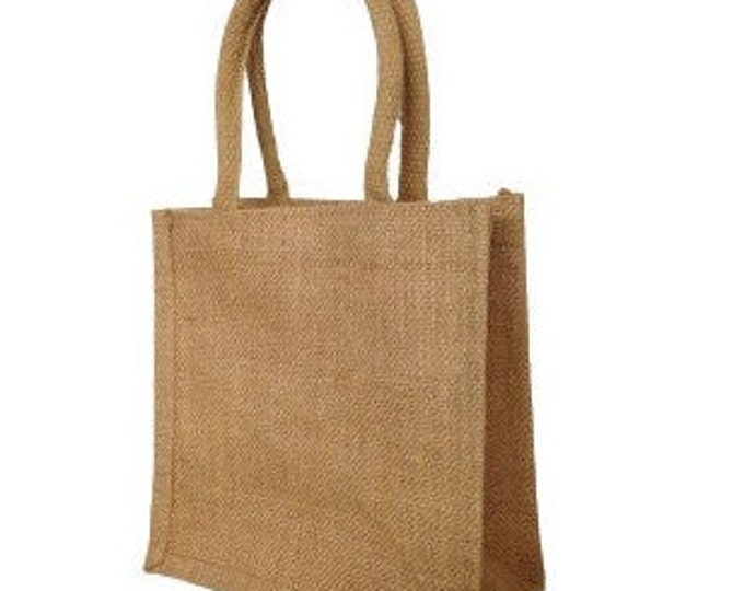 Handmade Custom Jute Bag, Personalized Your Name/text Tote Bag ...