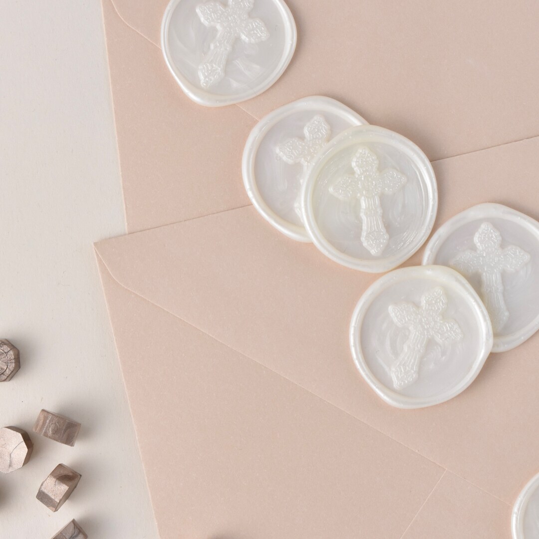 It's a Sign of the Cross - Wax Seal Stickers - Etsy Australia
