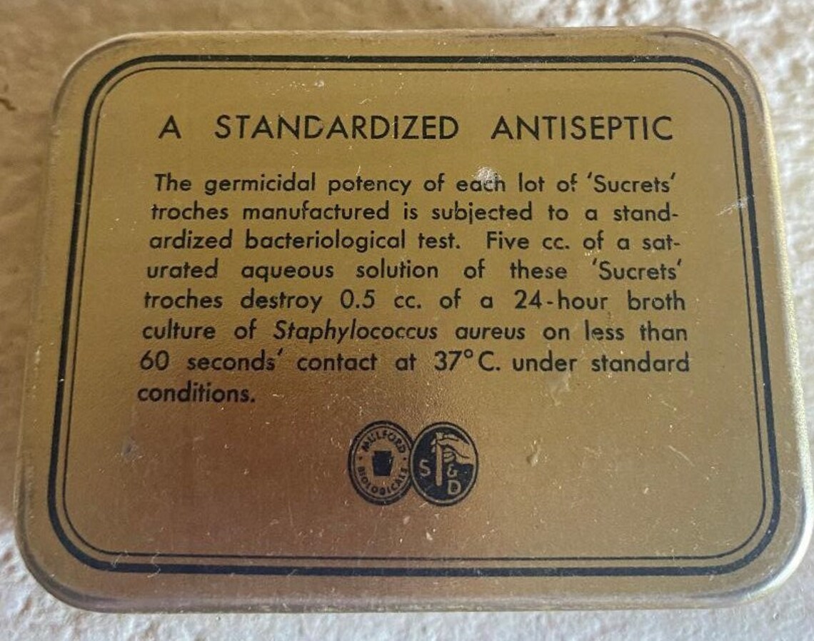 Vintage Sucrets Tin - Etsy