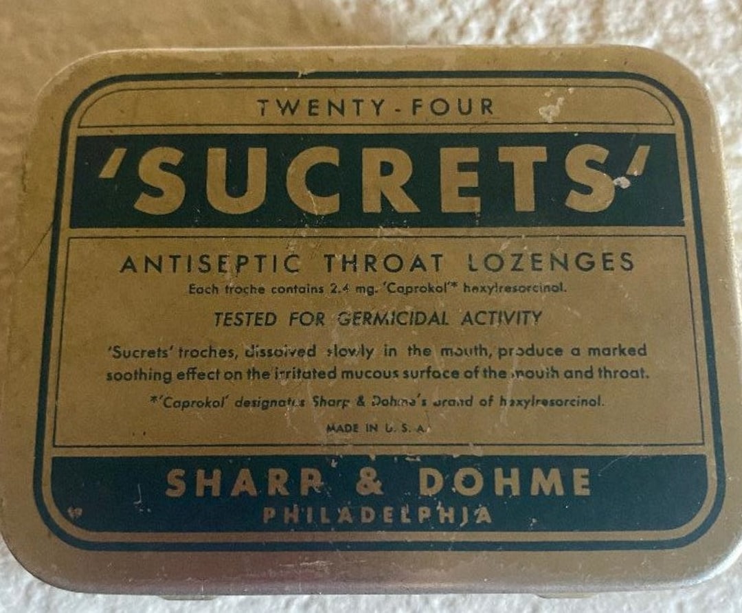 Vintage Sucrets Tin - Etsy