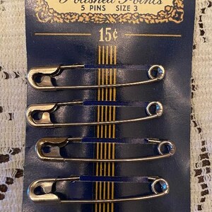 Vintage Safety Pin Display From the 1950's - Etsy