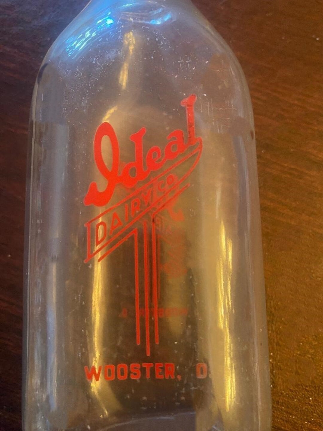 Vintage - 1950's 1-quart Ideal Dairy Square Milk Bottle Wooster Ohio - Etsy