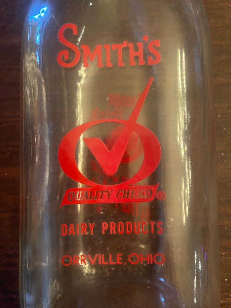 Vintage Smiths Dairy Orange Drink Bottle Orrville Ohio - Etsy