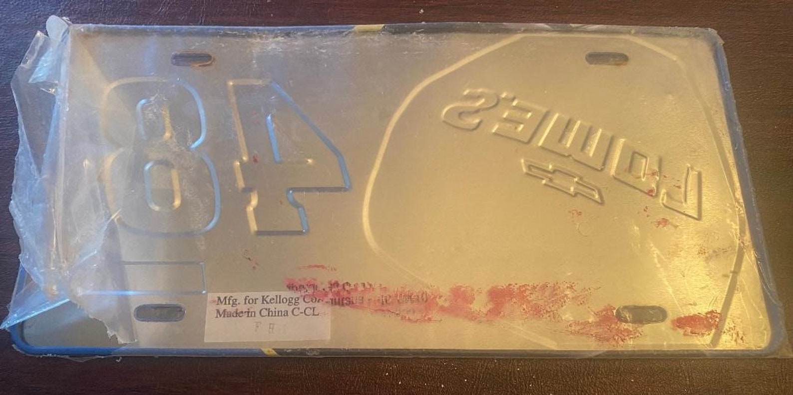 Jimmie Johnson #48 Nascar License Plate, Metal, Lowe’s 2007, New in ...