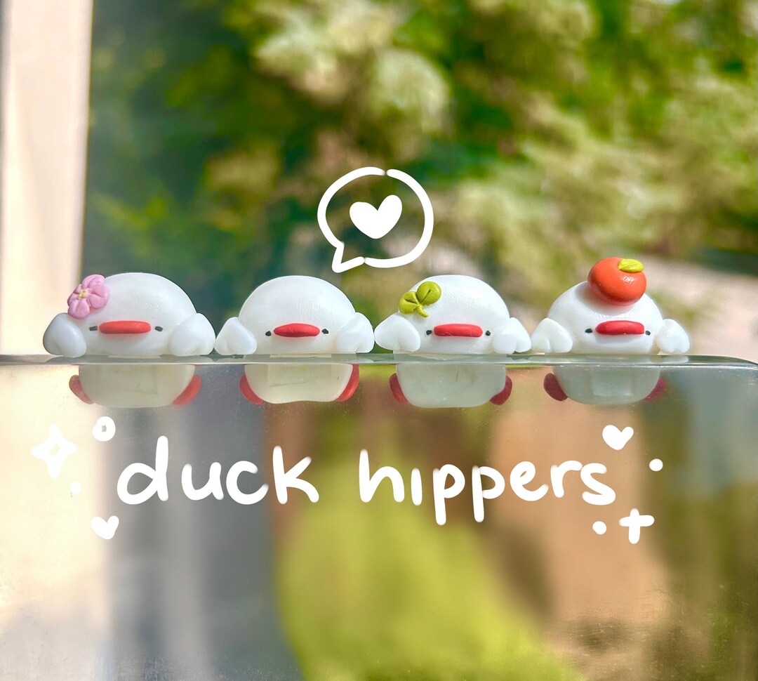 Handmade Clay Duck Hipper / Peeker - Etsy