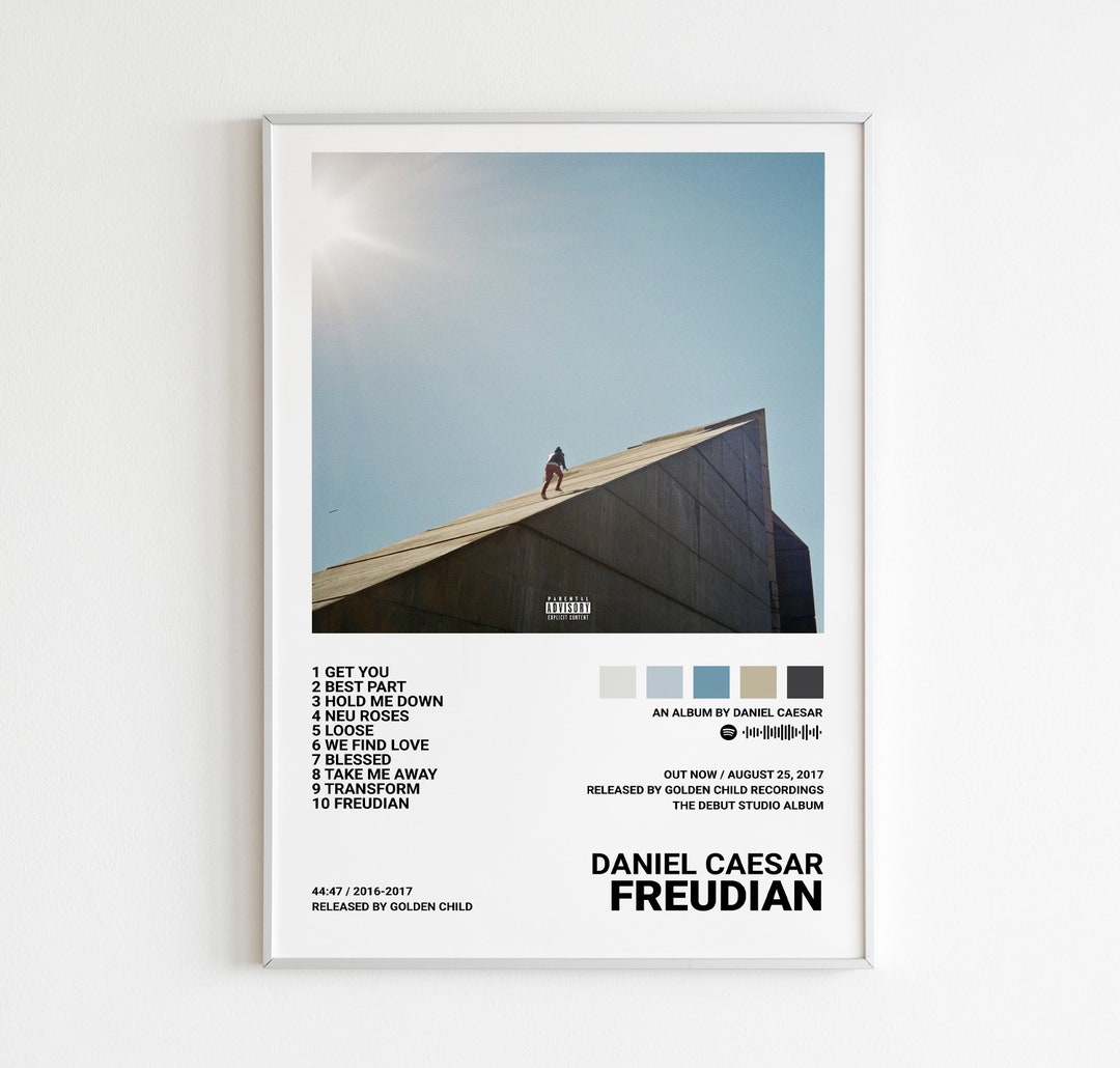 Daniel Caesar Posters Freudian Album Poster Tracklist - Etsy