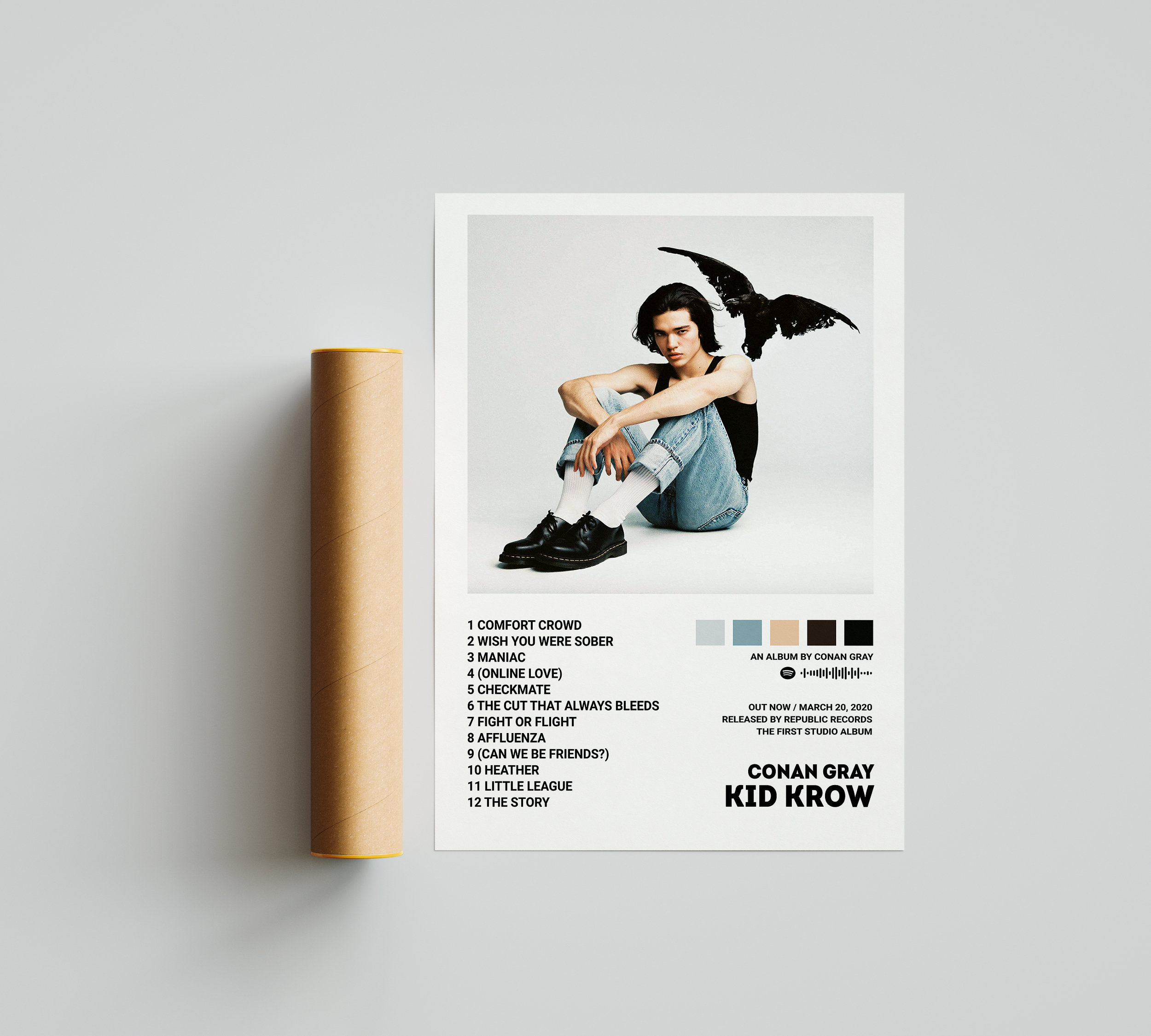 Conan Gray Poster | Kid Krow Poster | Conan Grey Art, Tracklist Album ...
