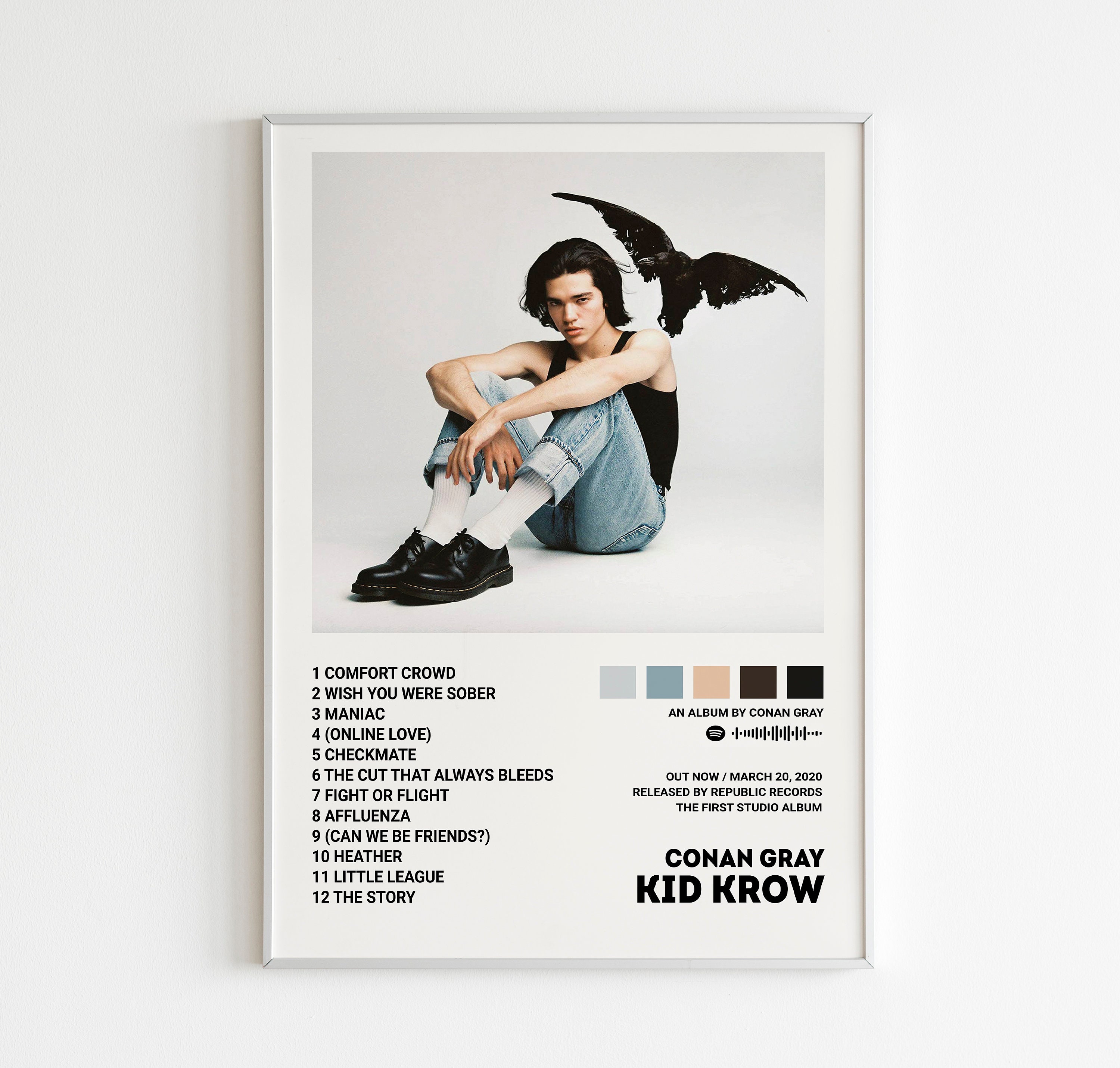 Conan Gray Poster | Kid Krow Poster | Conan Grey Art, Tracklist Album ...